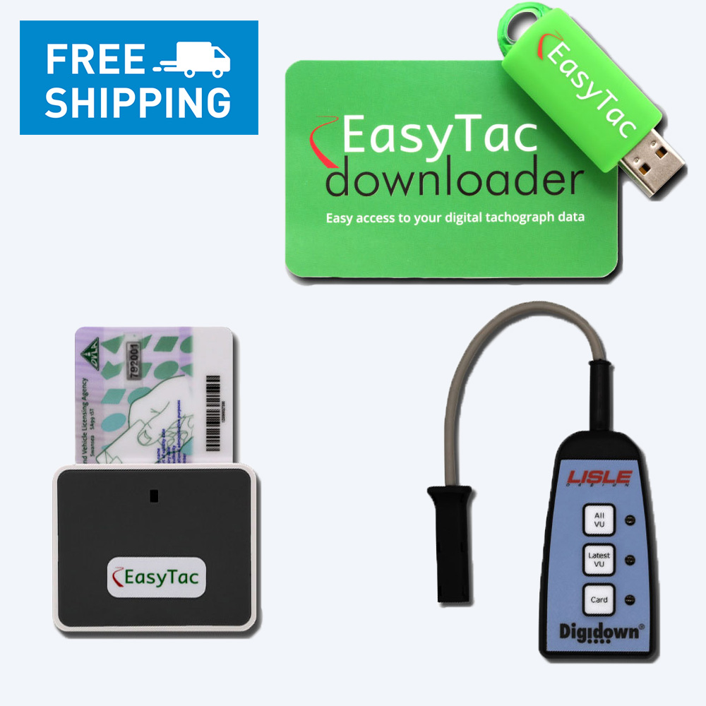 EasyTac full digital tacho download kit with modern driver's card ...